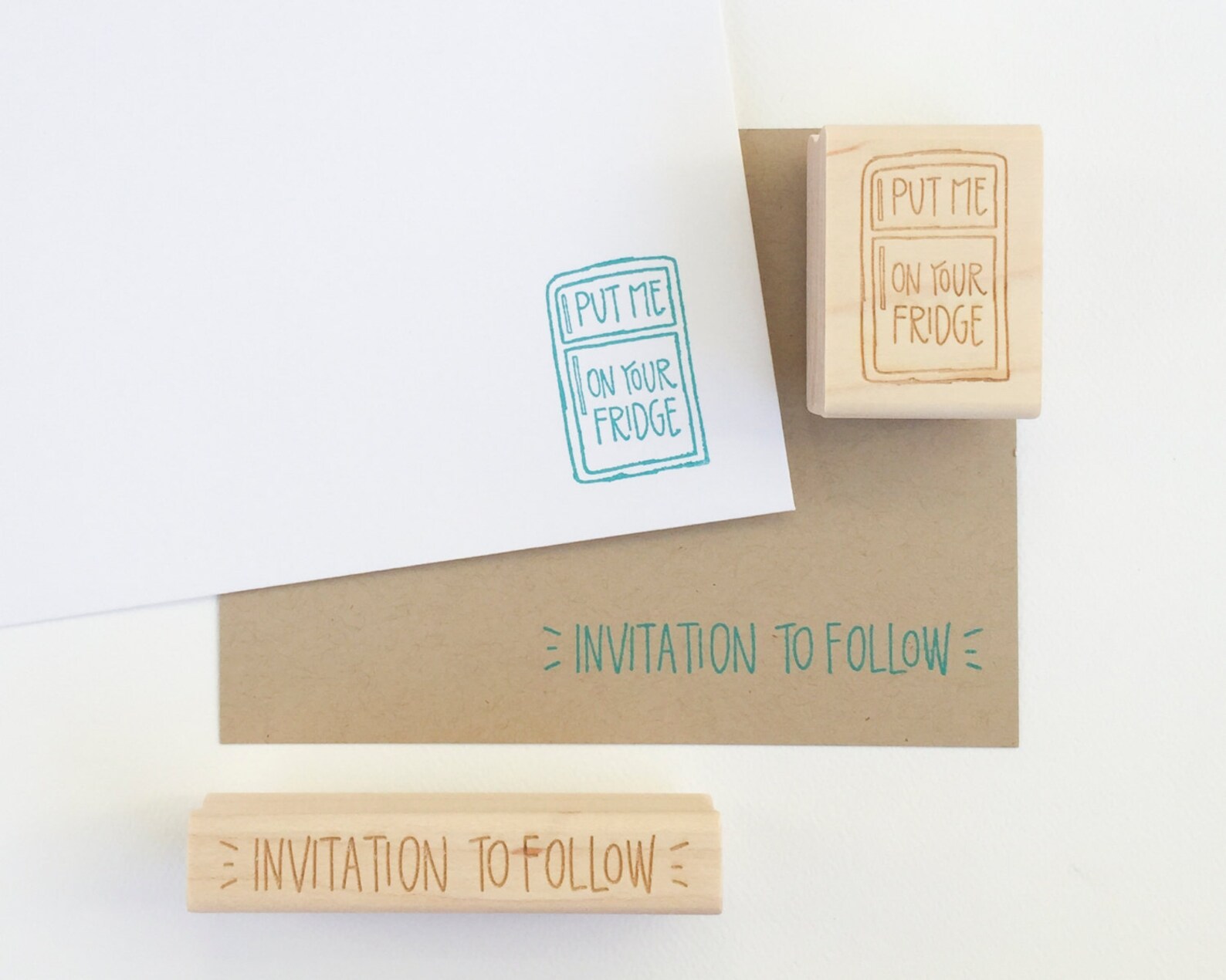 Put Me on Your Fridge Stamp Invitation to Follow Stamp | Etsy