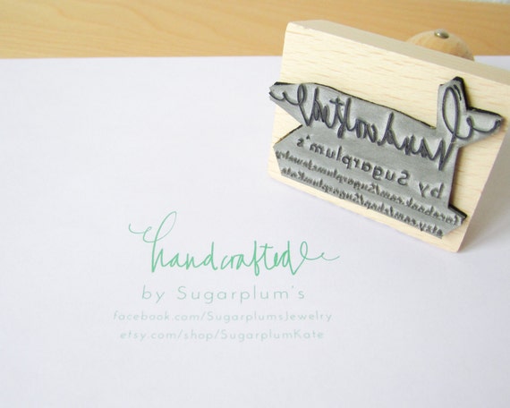 Items similar to Custom Rubber Stamp - Personalized Handcrafted By Your ...