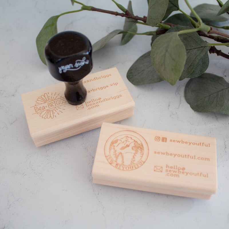 Business Card Stamp - Etsy