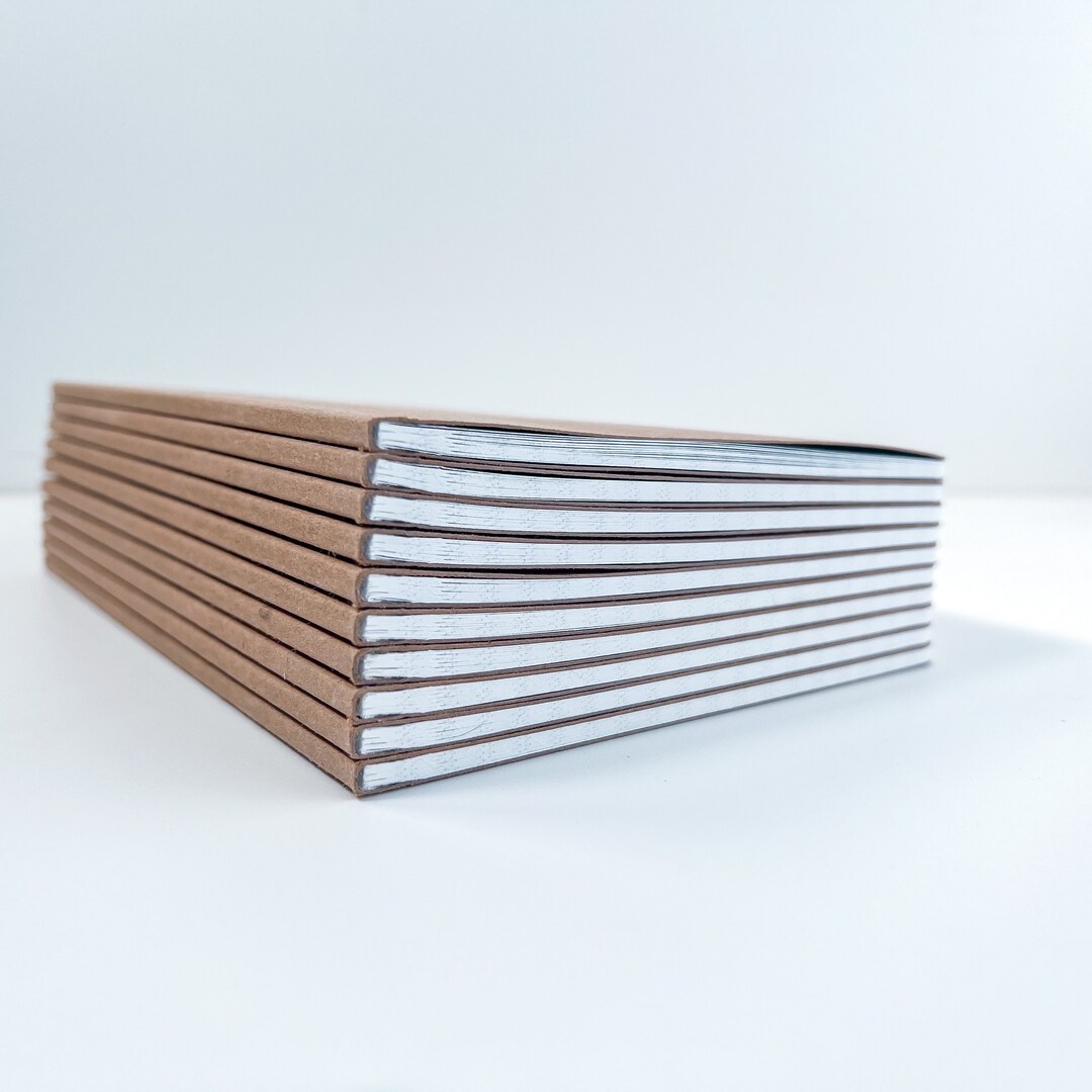 10 Kraft Booklets With Graph Paper 5 X 8 - Etsy