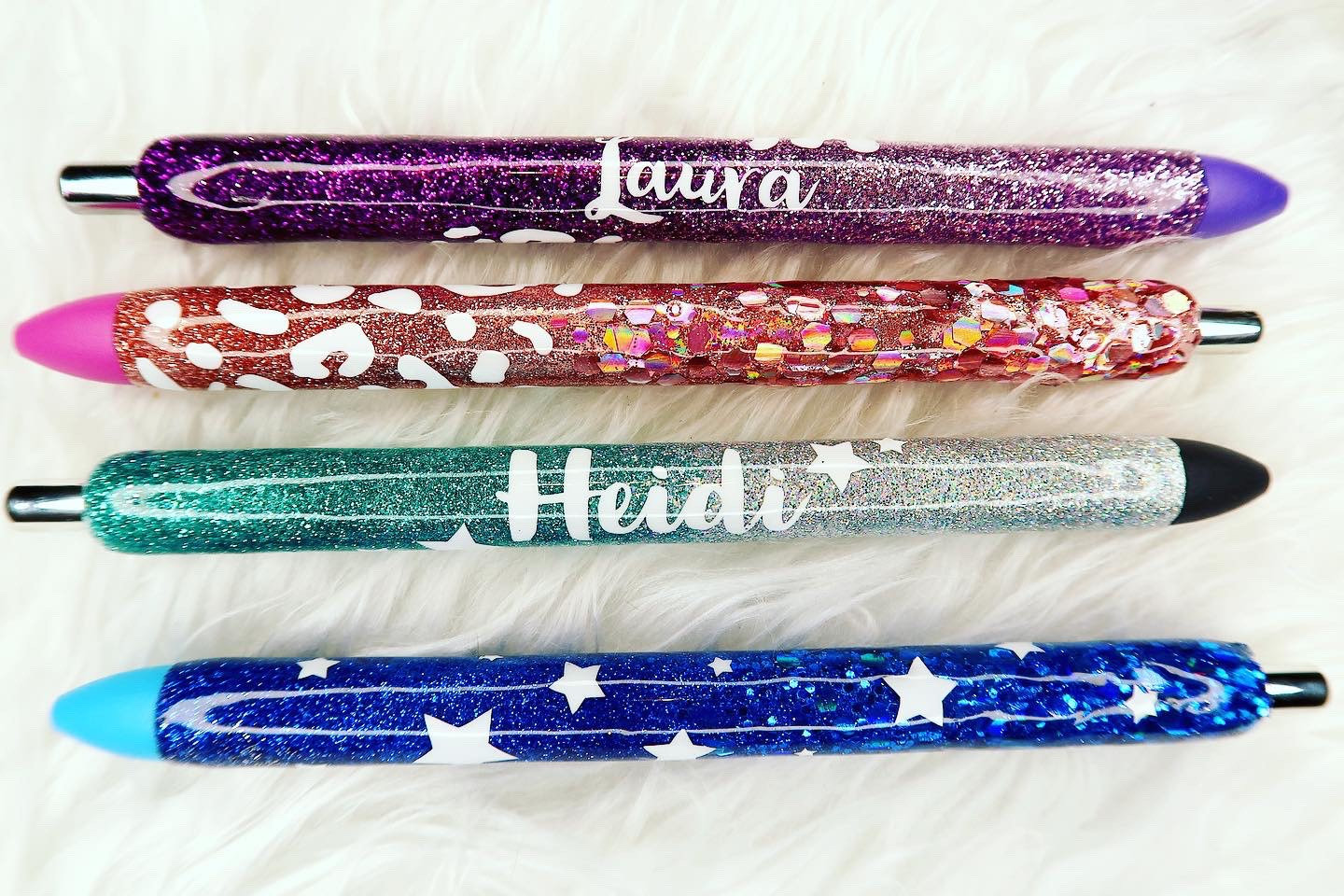 Custom Resin Glitter Pens | Etsy