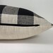 Buffalo Check Pillow Cover Black Tan Plaid Pillow Fall Farmhouse Throw ...