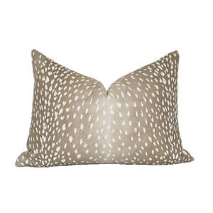 Beige Fawn Pillow Cover Antelope Throw Pillow Brown Modern Pillow Cover ...