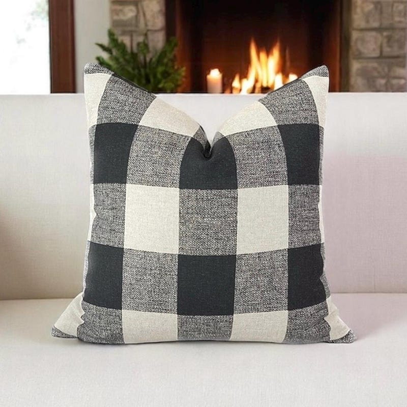 Buffalo Check Pillow - Etsy