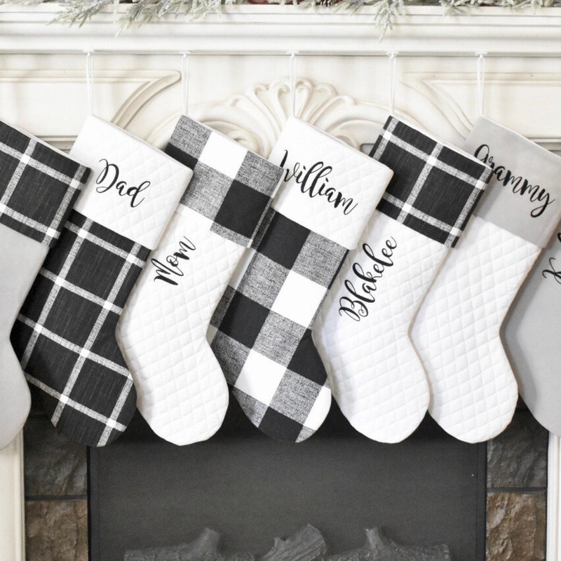 Plaid Stocking - Etsy