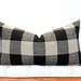 Buffalo Check Pillow Cover Black Tan Plaid Pillow Fall Farmhouse Throw ...
