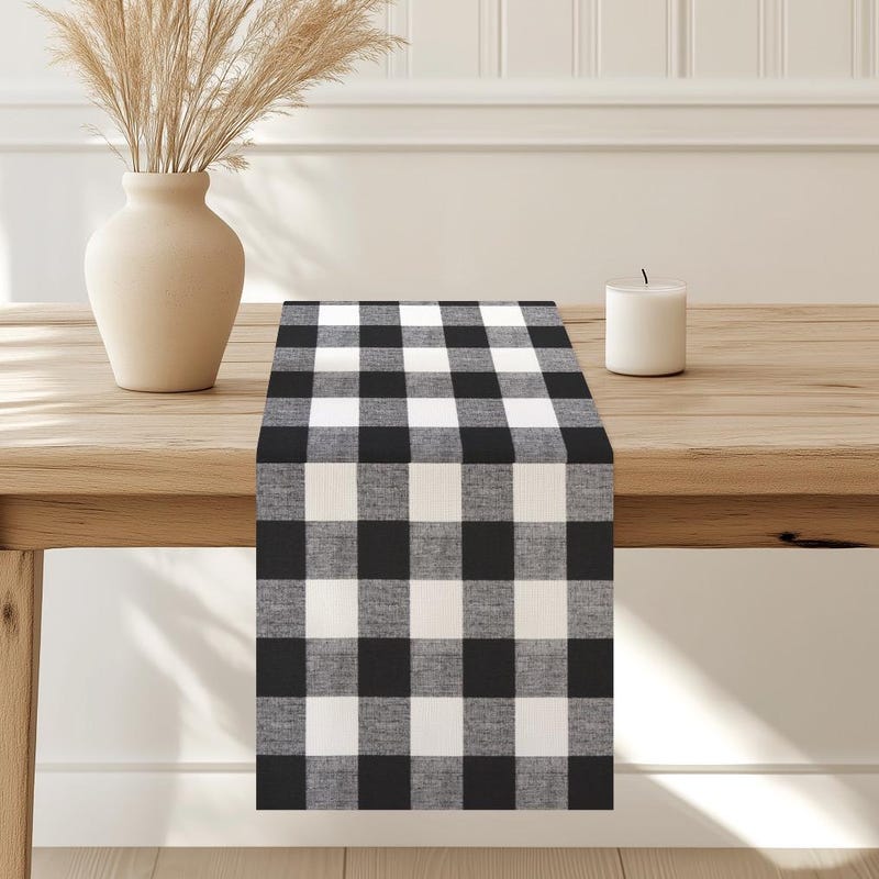 Buffalo Plaid Table Runner - Etsy