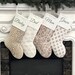 Personalized Christmas Stockings, Beige Christmas Stockings, Block ...
