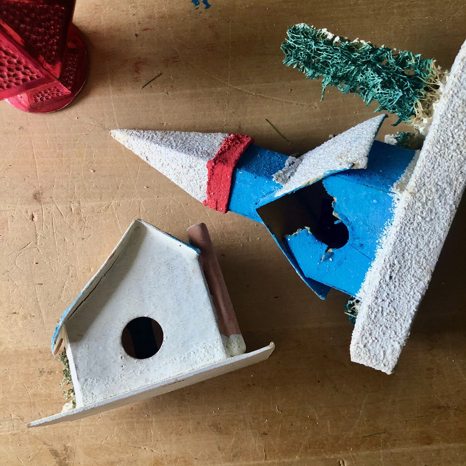 Mid Century Putz House and Church, Vintage Putz Village, Putz Japan ...