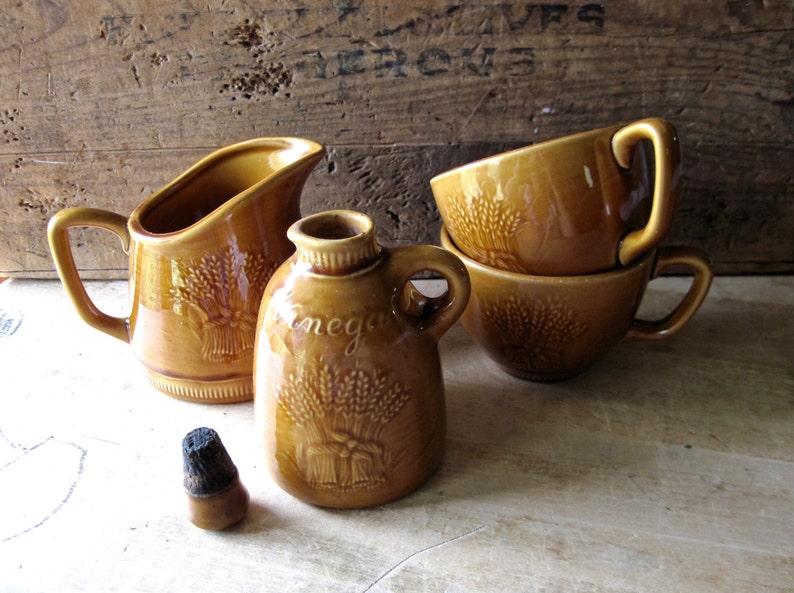 Vintage Franciscan Wheat Pattern Pottery Creamer Pitcher | Etsy