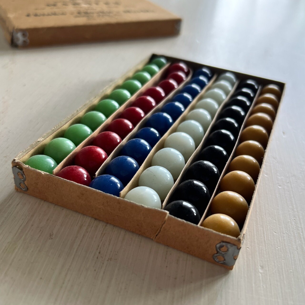 Box of 60 Game Marbles by Berry Pink, 1930s Marbles, Original Boxed ...