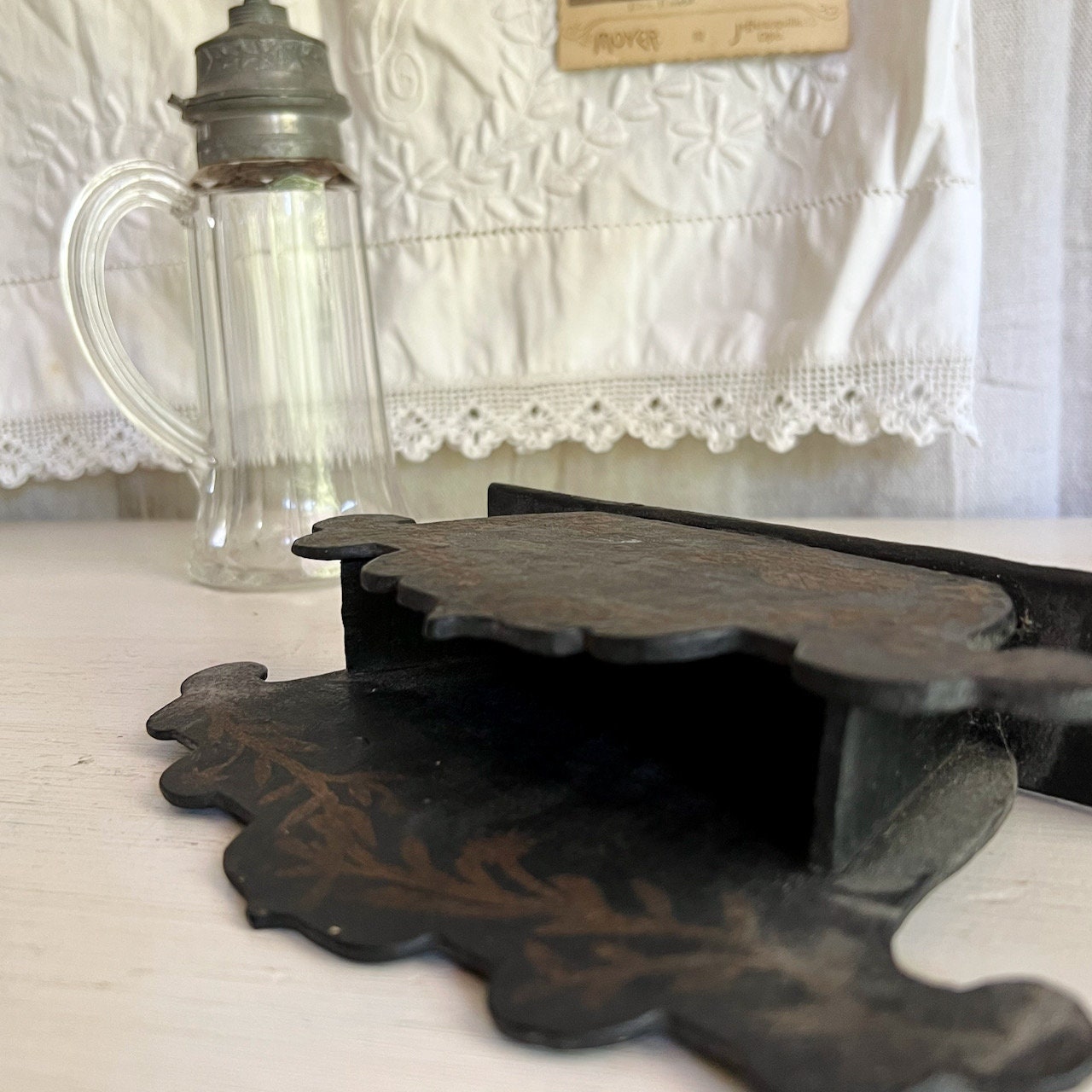 Antique American Wooden Letter Holder, Americana, Hand Painted ...