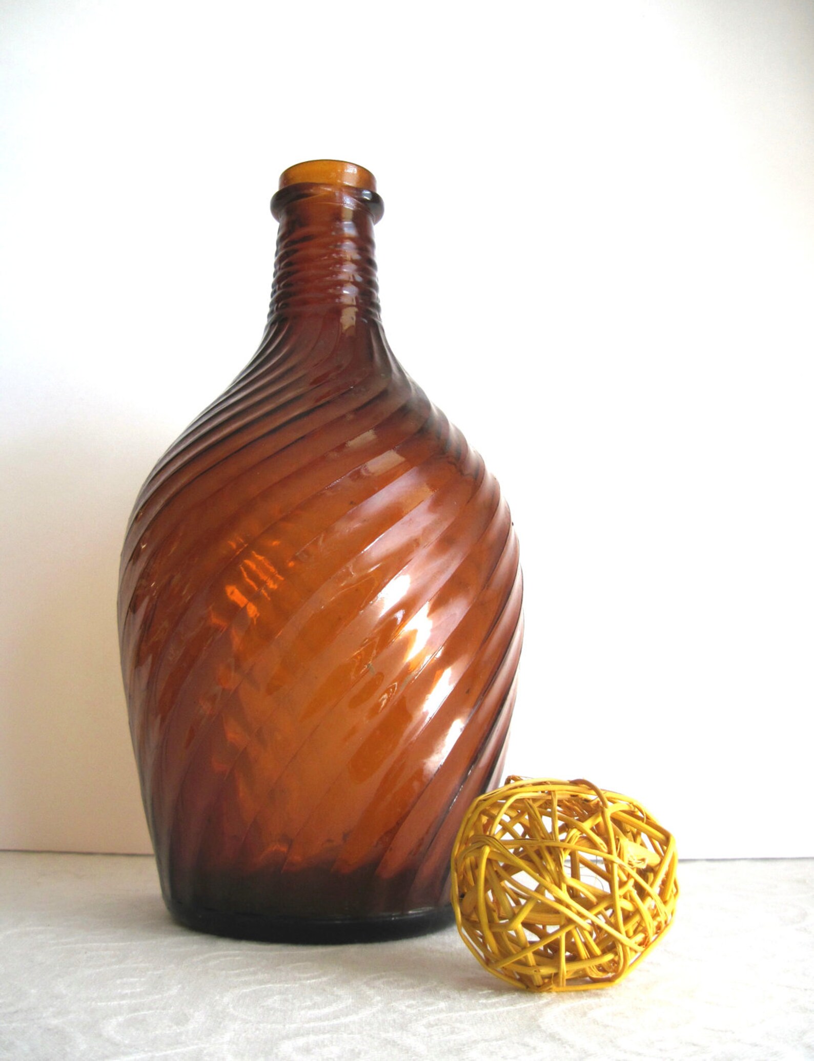 Vintage Brown Glass Bottle Owens Illinois 1930 1940s Etsy