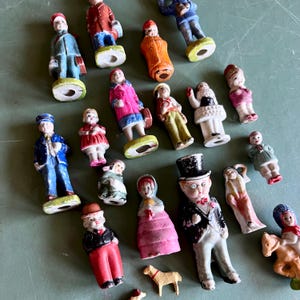 Vintage Japan Miniature Porcelain Figure Collection, Circus and Farm ...