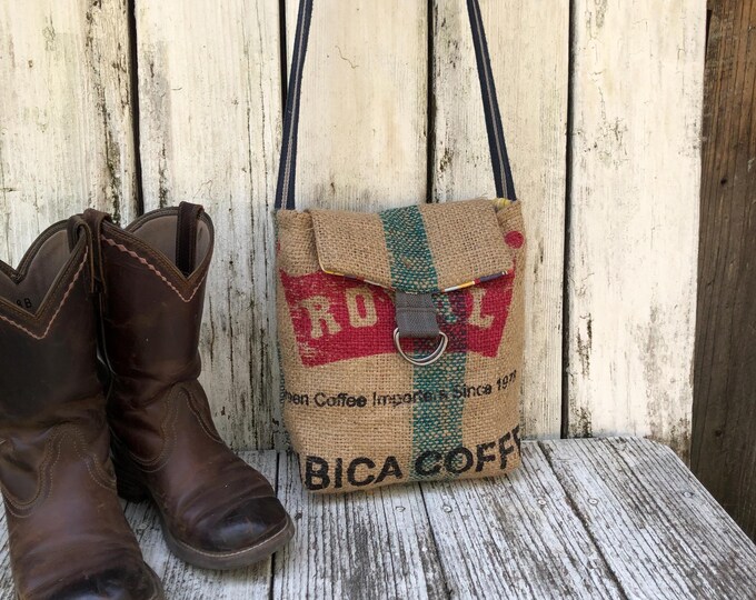 Crossbody Coffee Purse. Recycled Coffee Messenger Bag. Coffee Market ...