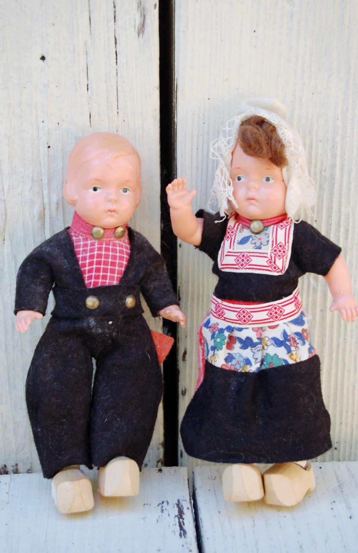 Dutch Boy and Girl Dolls. Boy and Girl Doll Set. Vintage Dutch - Etsy