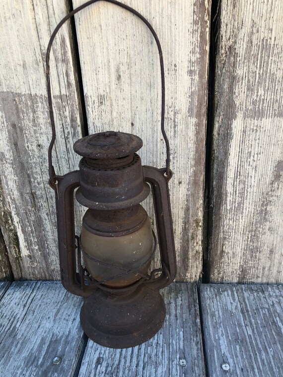 Rustic Bat Kerosene Lantern . Small Rustic Lantern. Bat No. | Etsy