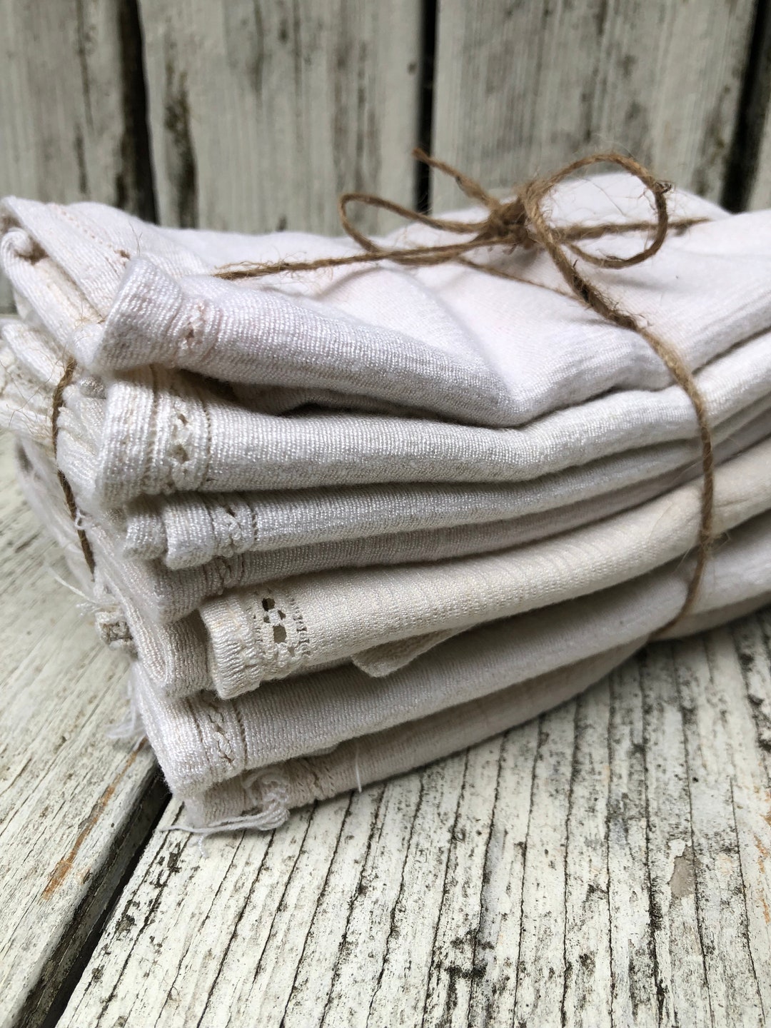 Grandmas Farmhouse Napkins Linen Muslin Vintage Napkins - Etsy