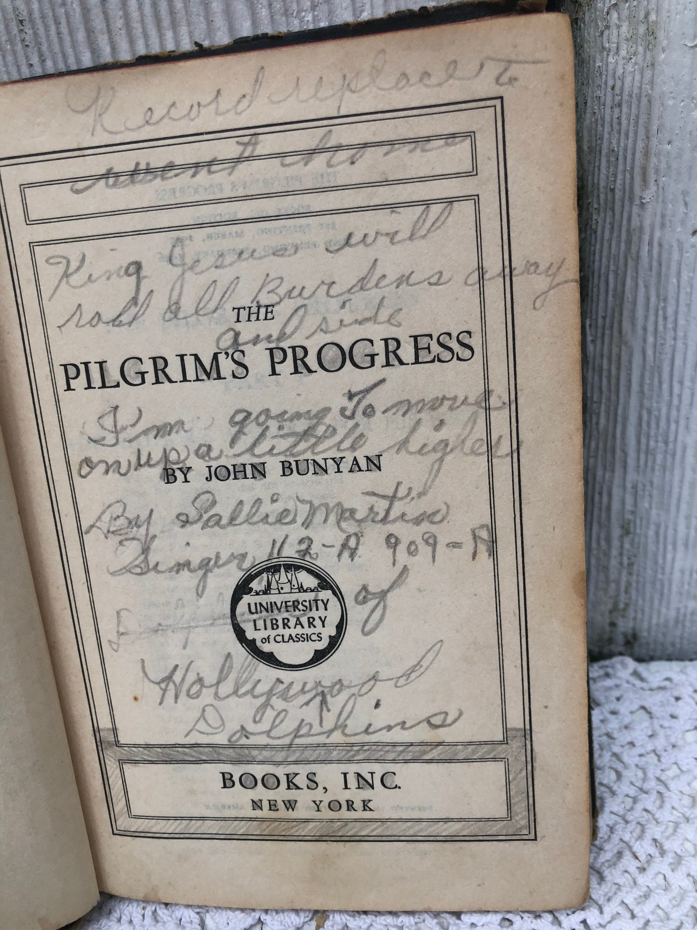 Shabby Pilgrims Promise. 1946 shabby book. Shabby book decor. | Etsy