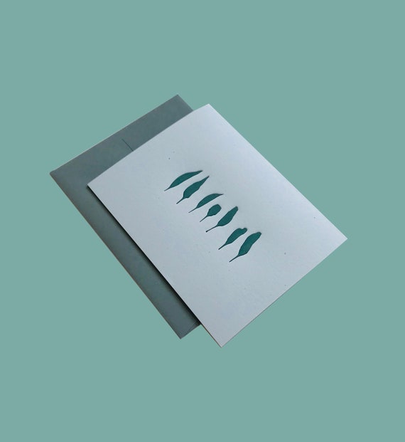 Blue Cypress Card | Etsy