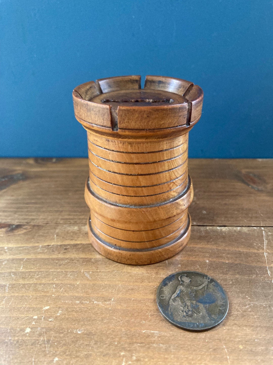 Antique Victorian Treen Castle Money Box C. Late 19th Century - Etsy