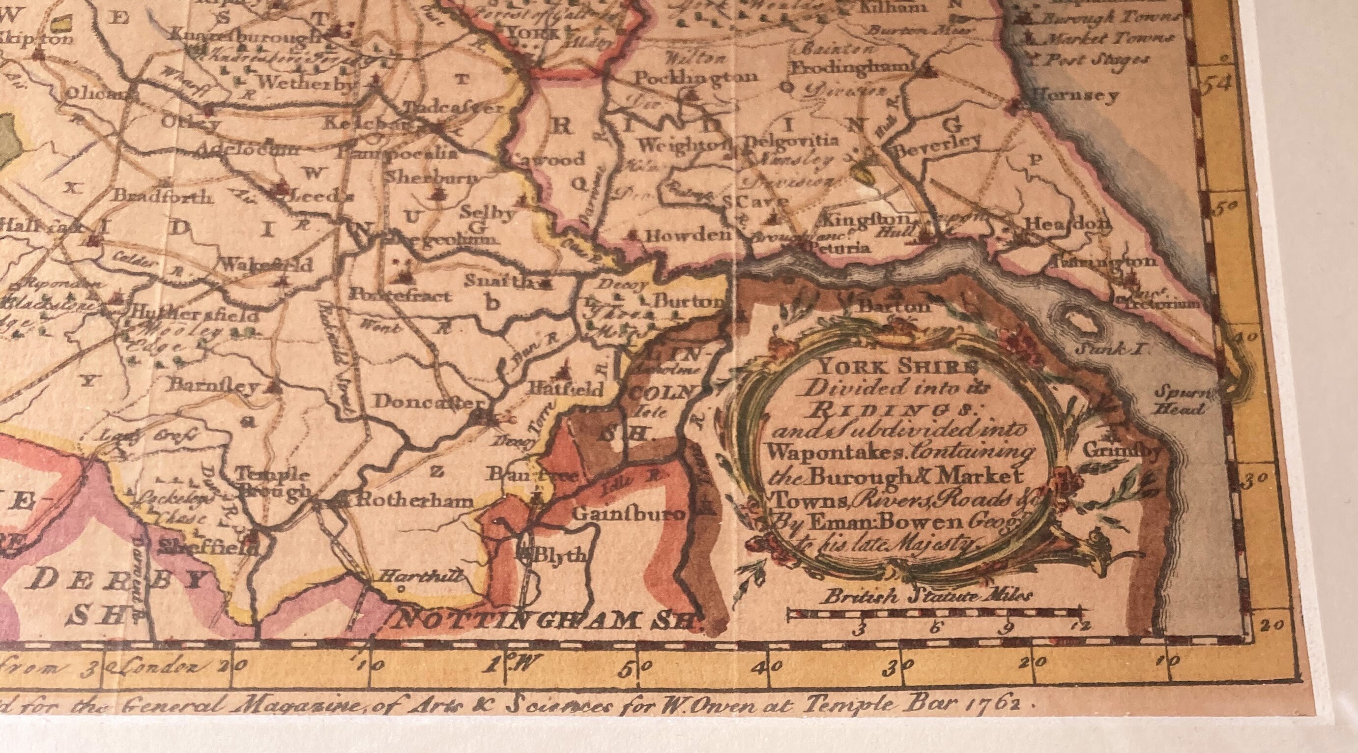 Antique Framed George III County Map of Yorkshire by E Bowen - Etsy UK