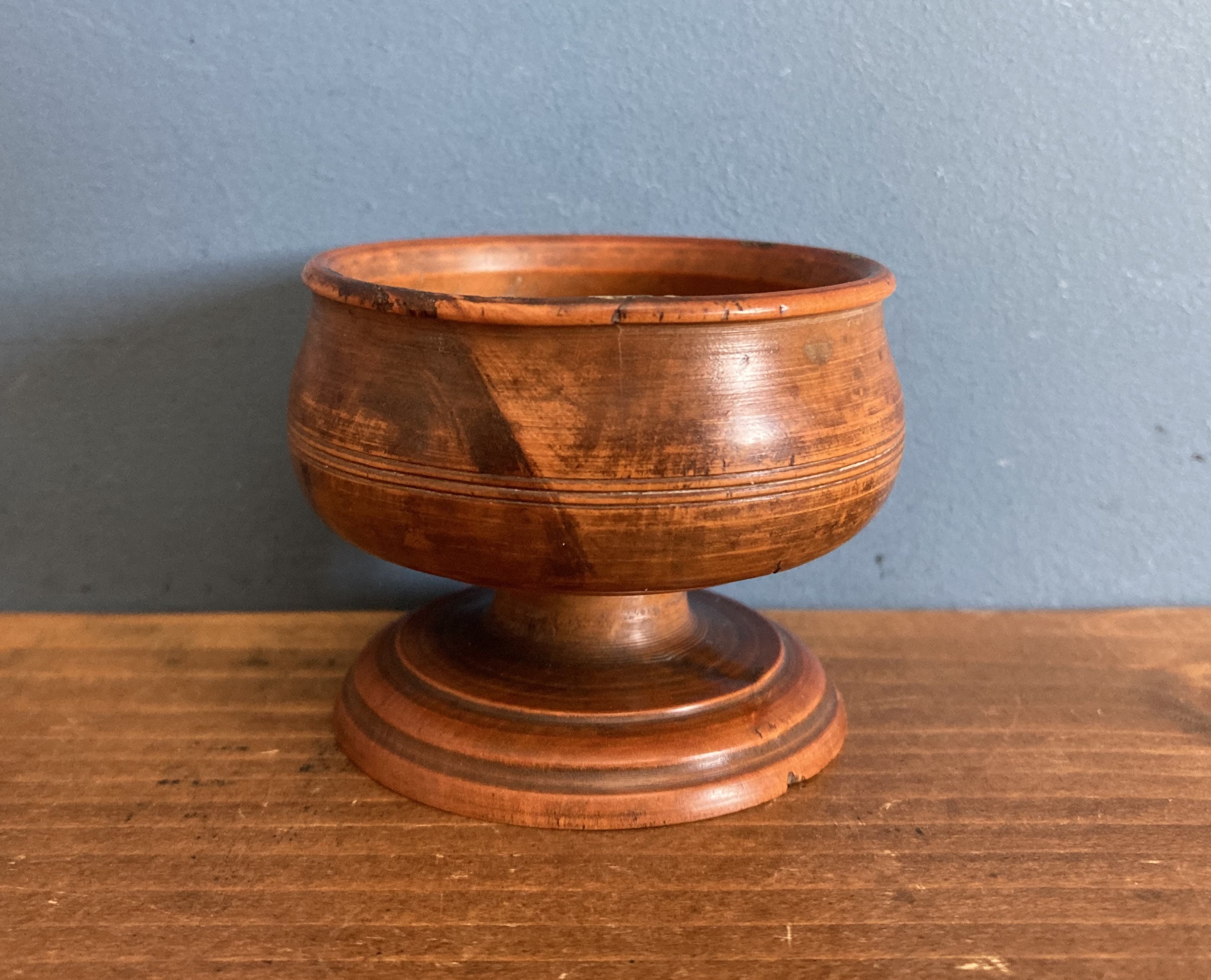 A Fine Antique Georgian Treen Pedestal Table Salt C. 18th - Etsy