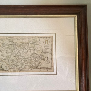 Antique Framed George III County Map of Leicestershire & Rutland by ...