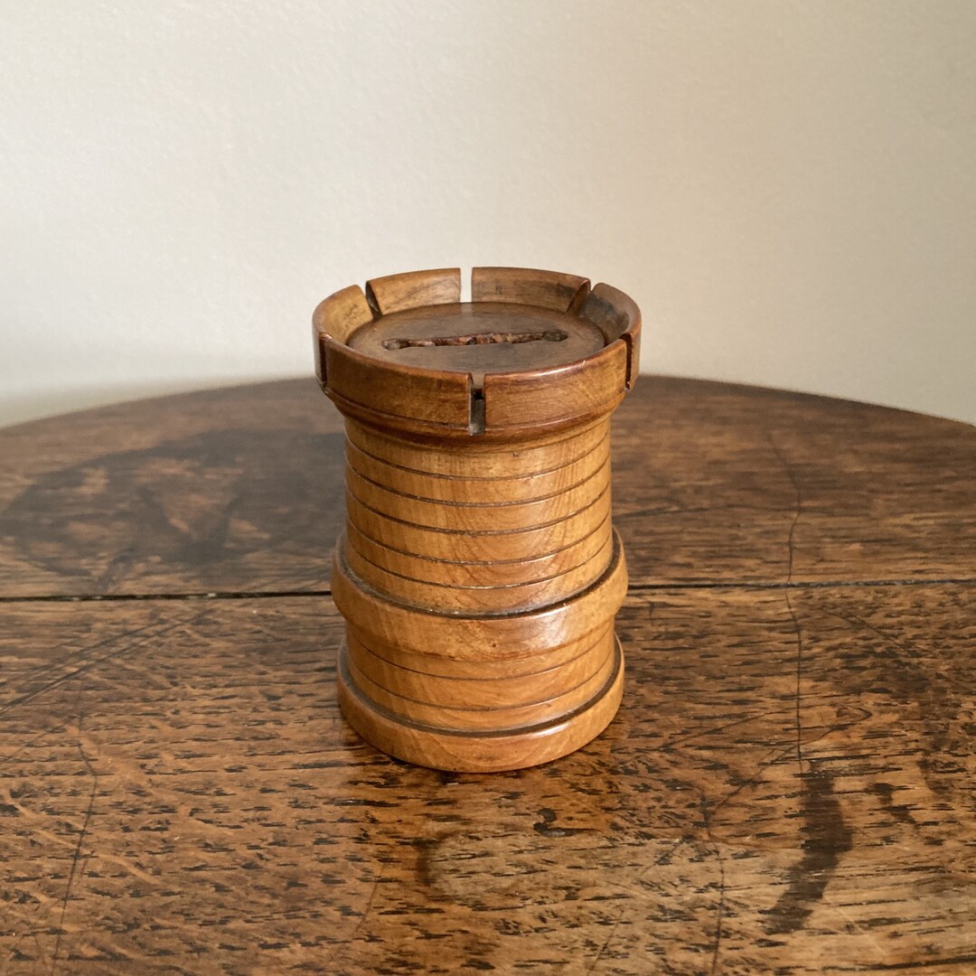 Antique Victorian Treen Castle Money Box C. Late 19th Century - Etsy