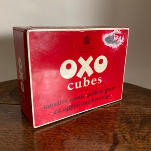 Vintage OXO Cubes Tin C. 1960's - Etsy