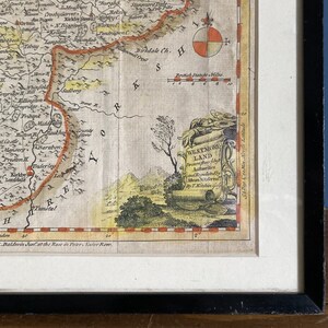 Antique Framed George II County Map of Westmoreland by Thomas Kitchin ...