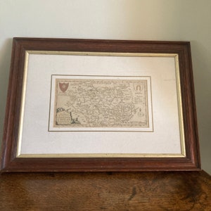 Antique Framed George III County Map of Leicestershire & Rutland by ...