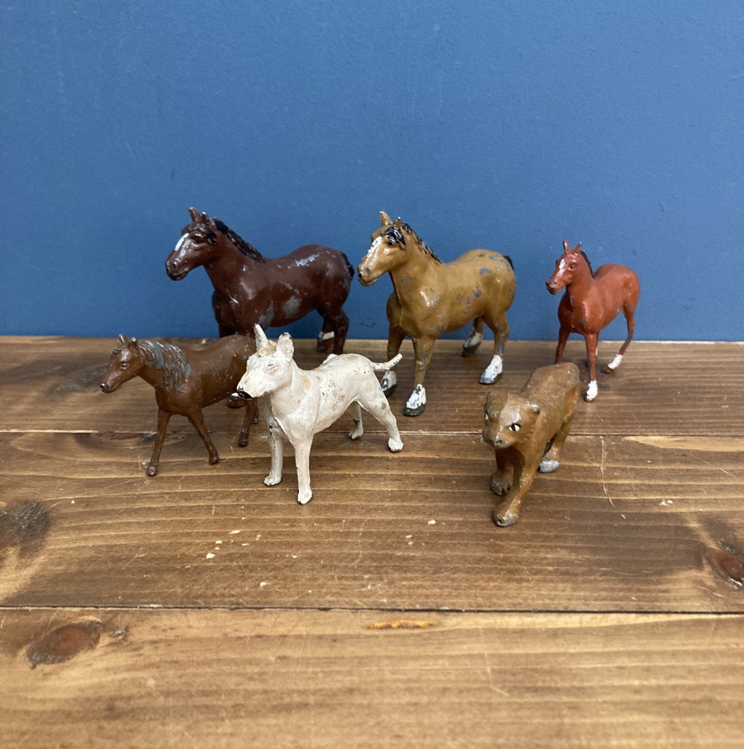 Six Vintage Lead Animals. Circa 1950's - Etsy UK