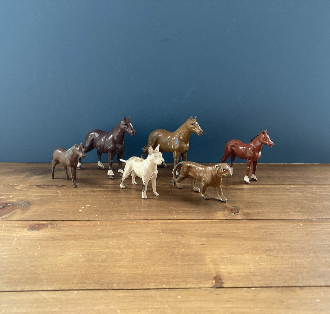 Six Vintage Lead Animals. Circa 1950's - Etsy