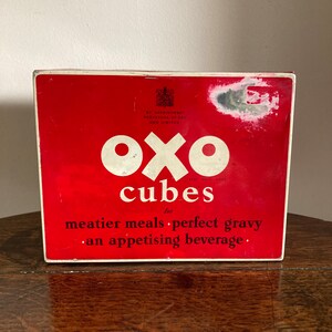 Vintage OXO Cubes Tin C. 1960's - Etsy