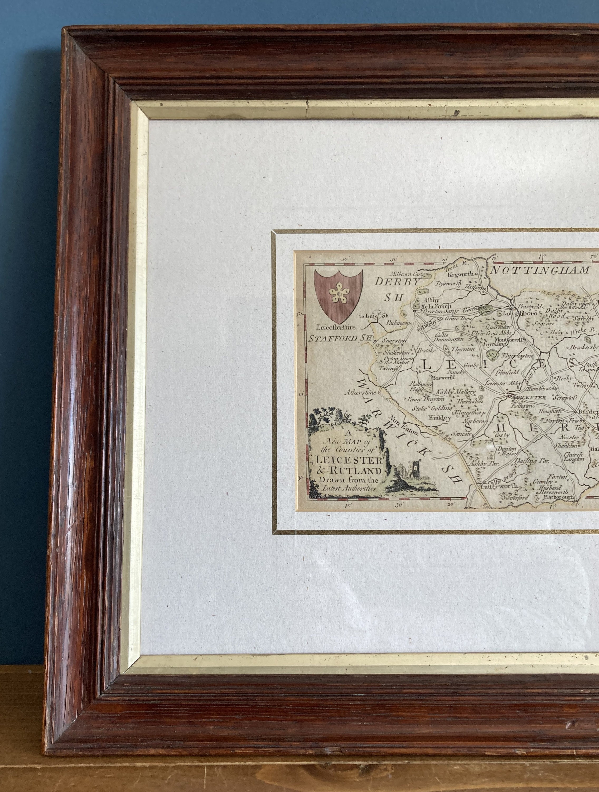 Antique Framed George III County Map of Leicestershire & - Etsy UK