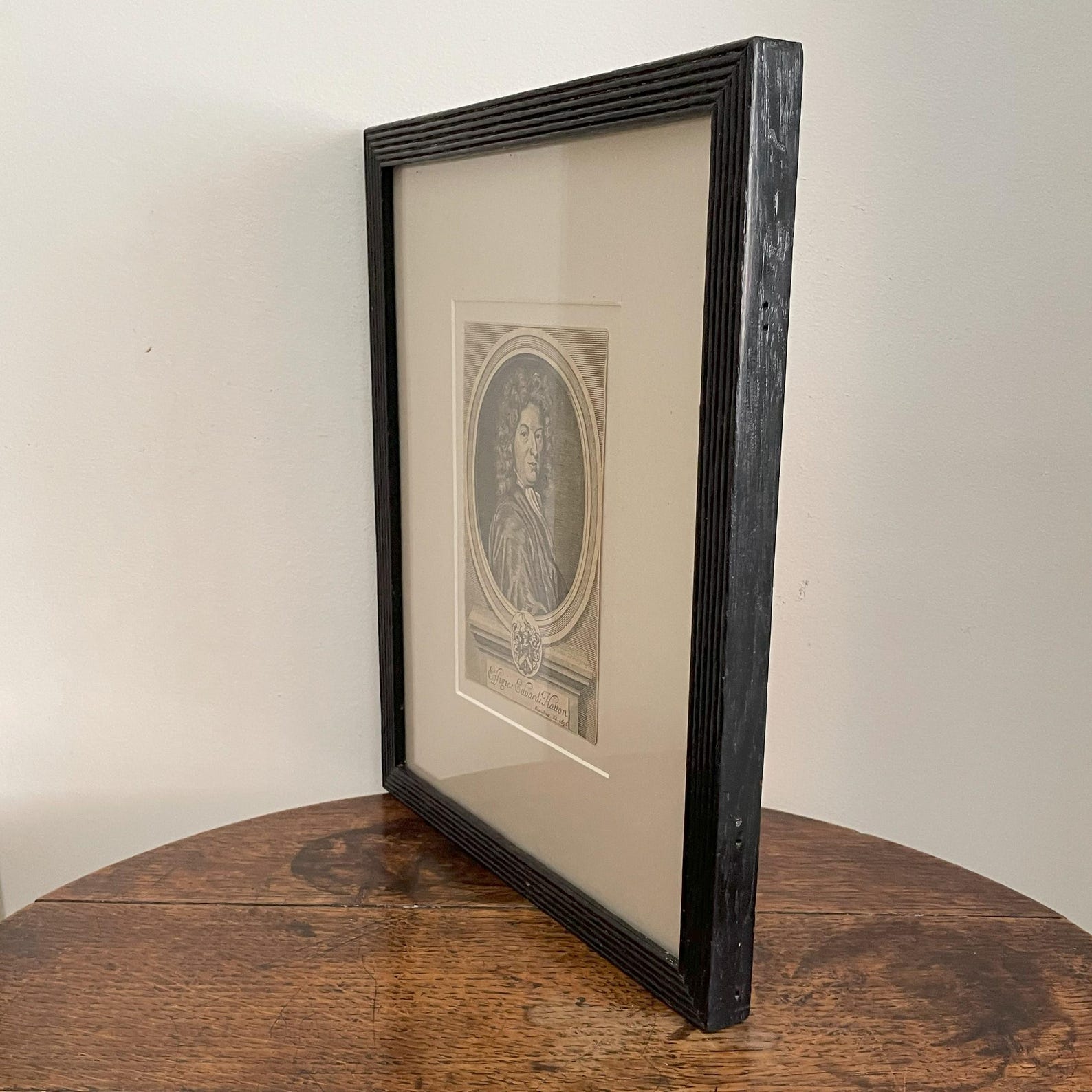 Antique William III Line Engraving of Edward Hatton by Robert White in ...