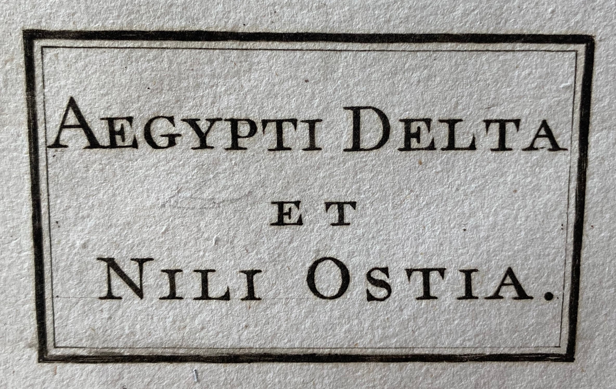 Antique George III Map of aegypti Delta Et Nili Ostia by Samuel ...