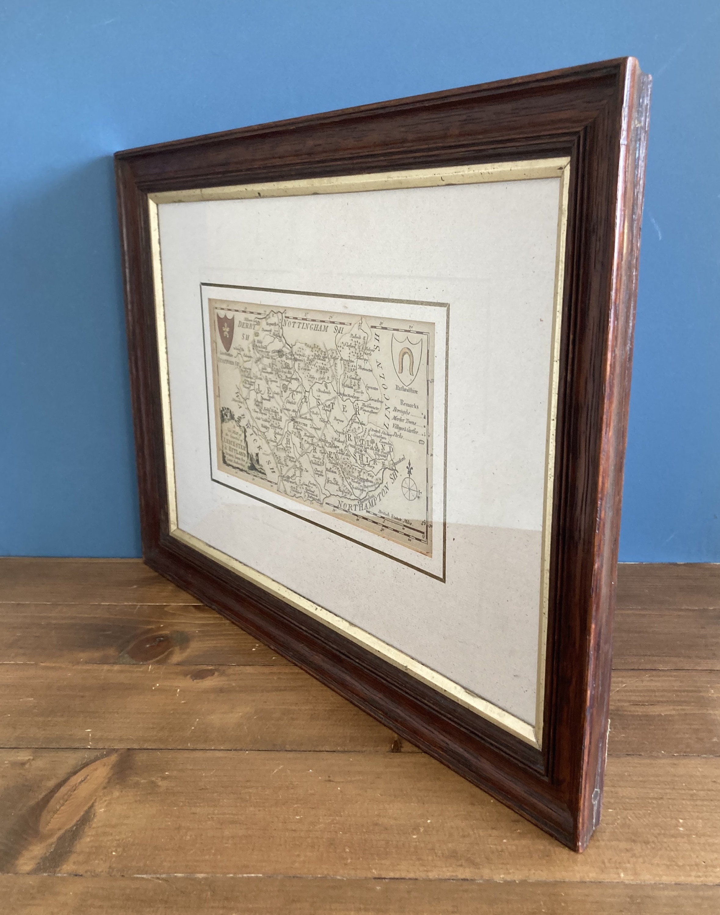 Antique Framed George III County Map of Leicestershire & - Etsy UK