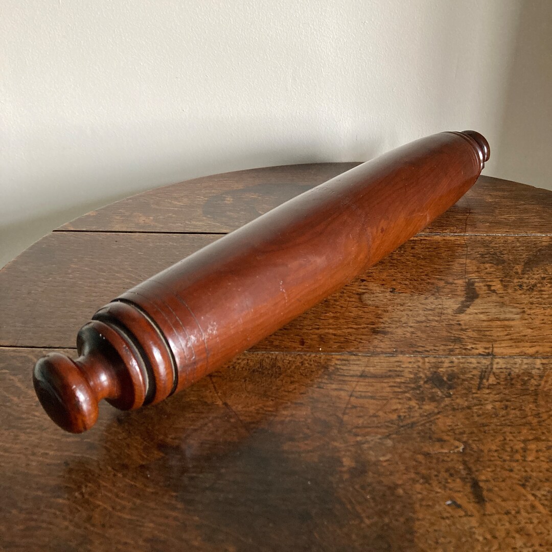 Antique Victorian Treen Yew Wood Rolling Pin C. Mid 19th Century - Etsy