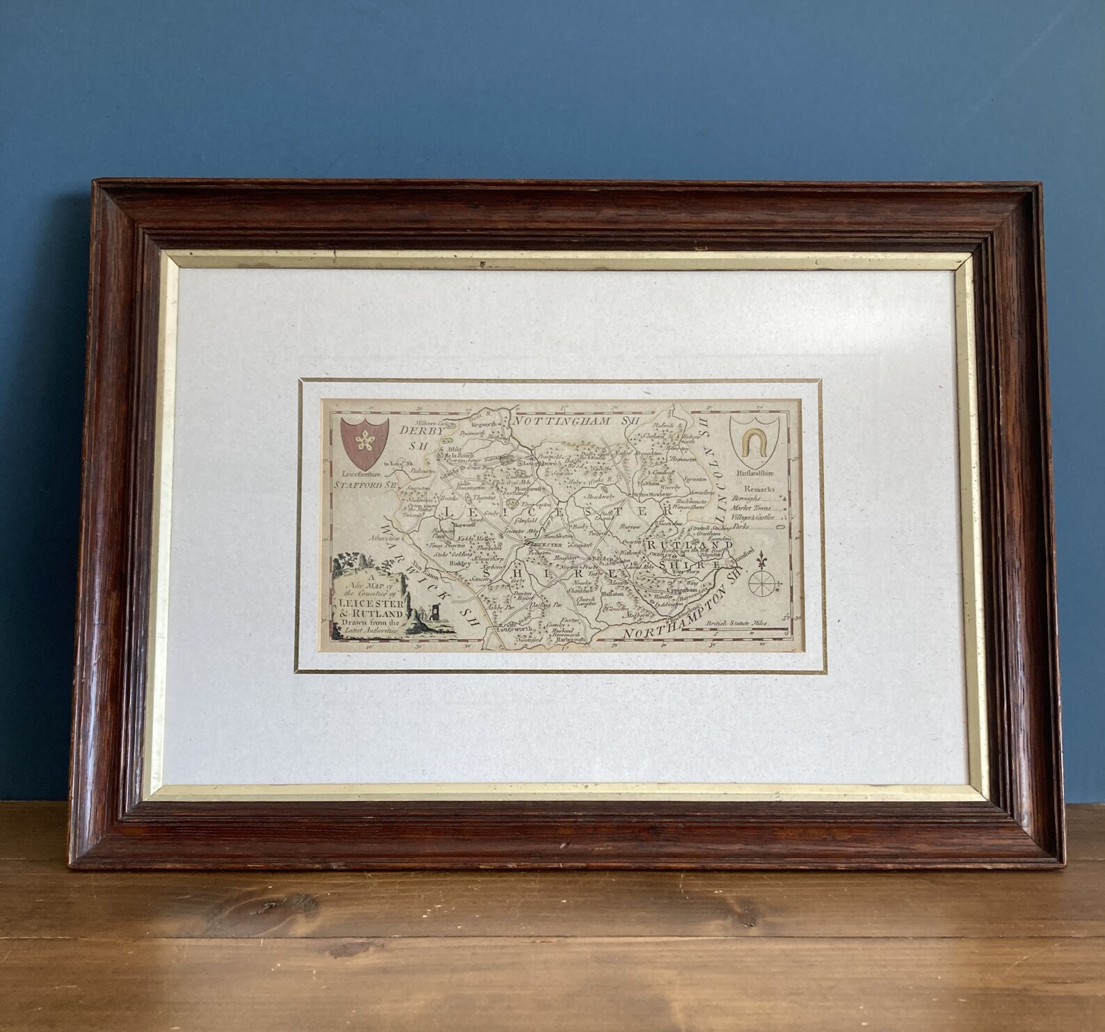 Antique Framed George III County Map of Leicestershire & - Etsy UK