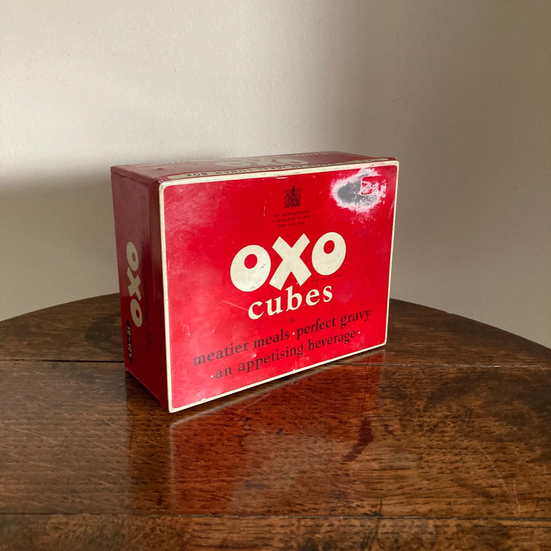 Vintage OXO Cubes Tin C. 1960's - Etsy