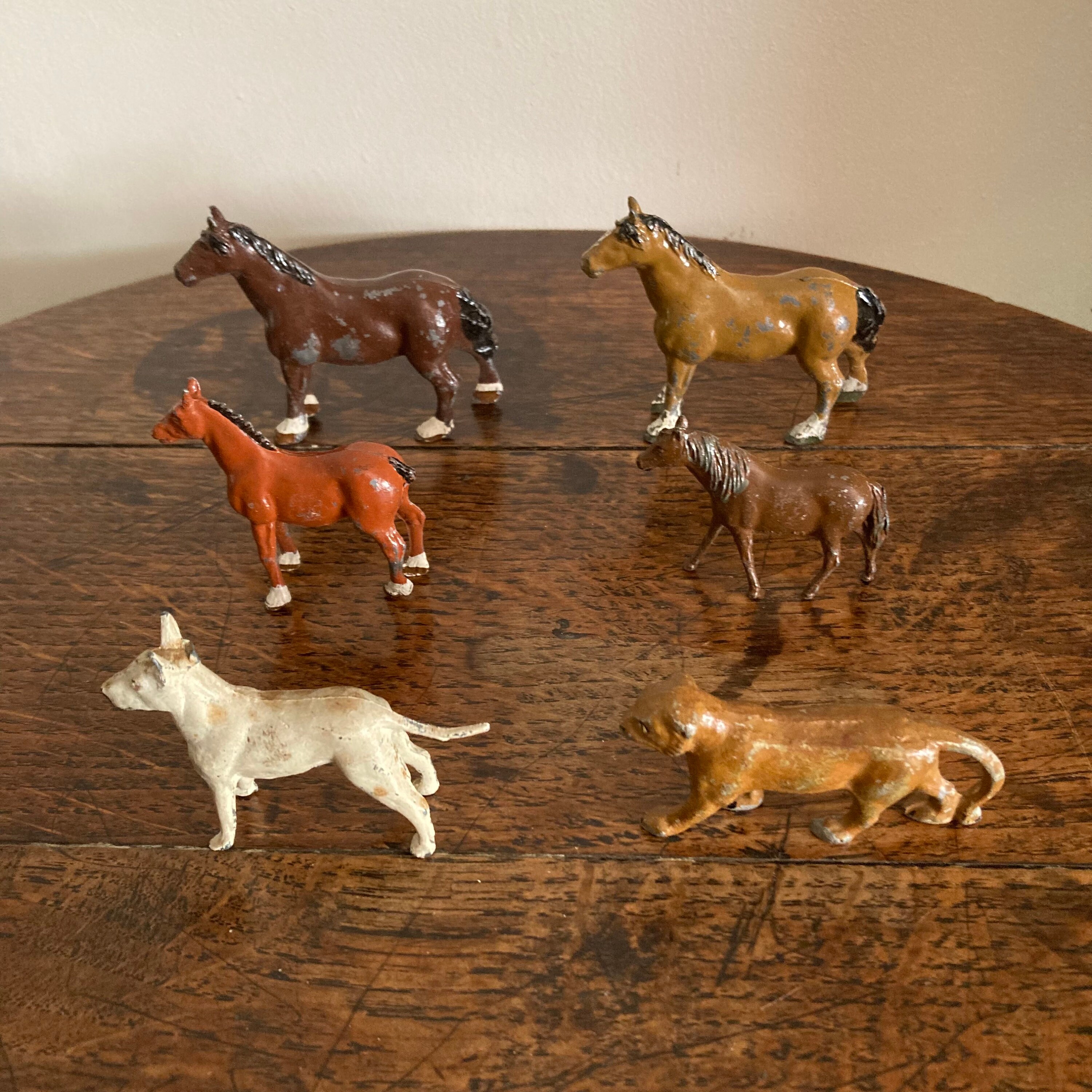 Six Vintage Lead Animals. Circa 1950's - Etsy