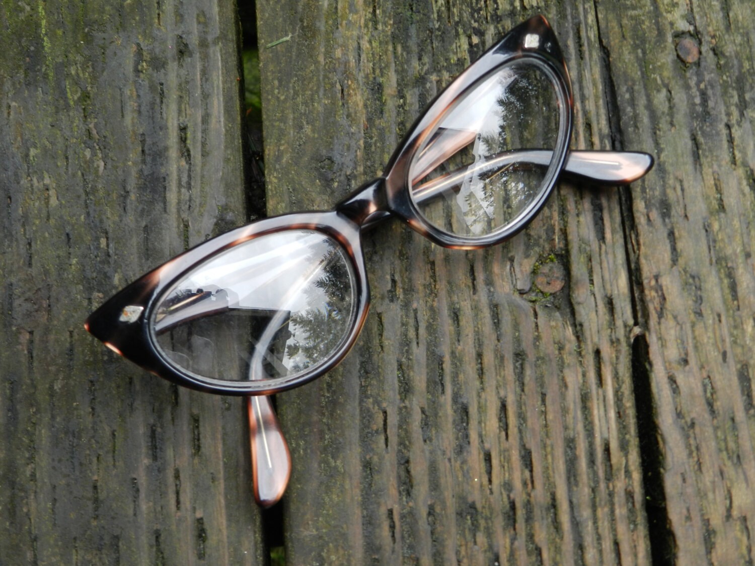 Vintage Cat Eye USA Authentic Eyeglasses Tortoise Shell Frames - Etsy