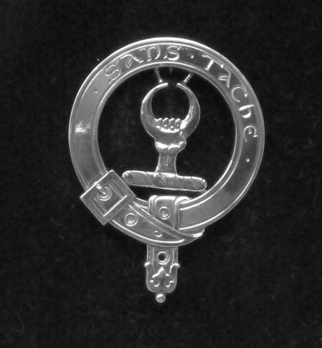 Napier Scottish Clan Crest Badge in Solid Sterling Silver - Etsy