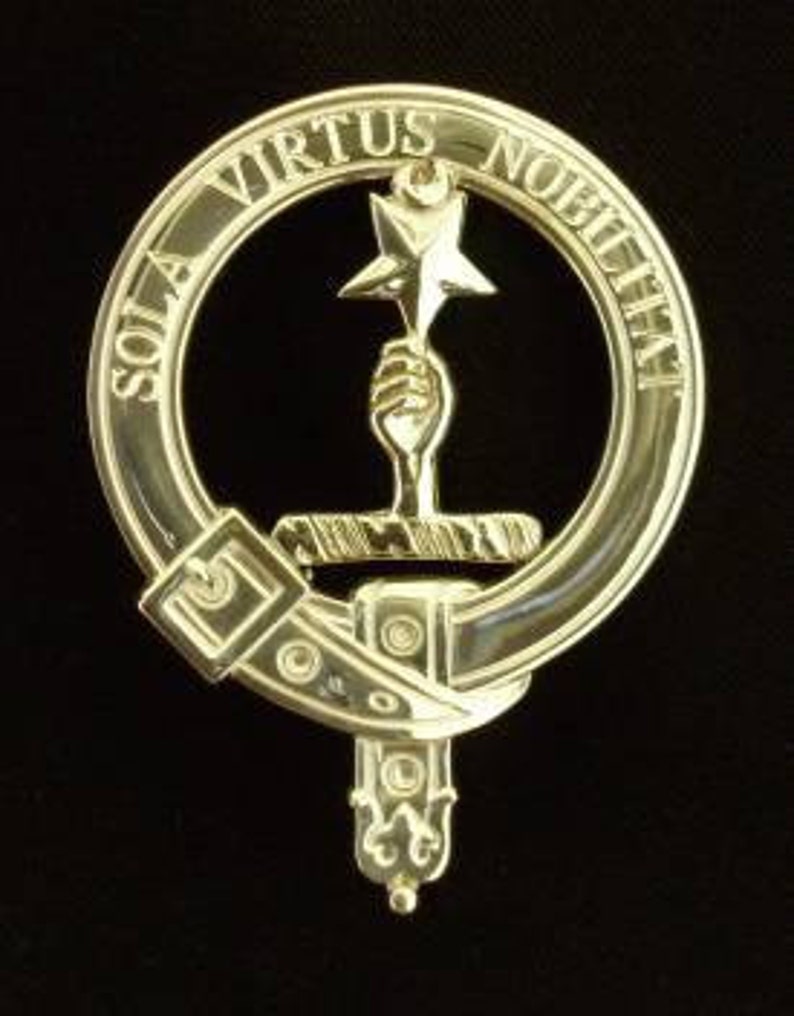 Henderson Scottish Clan Crest Badge in Solid Sterling or 14K Gold - Etsy