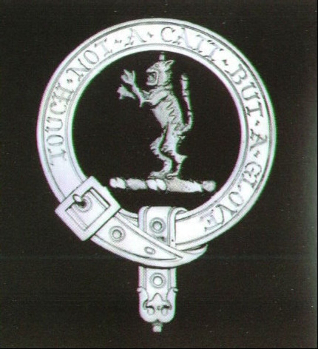 Chattan Scottish Clan Crest Badge in Solid Sterling - Etsy