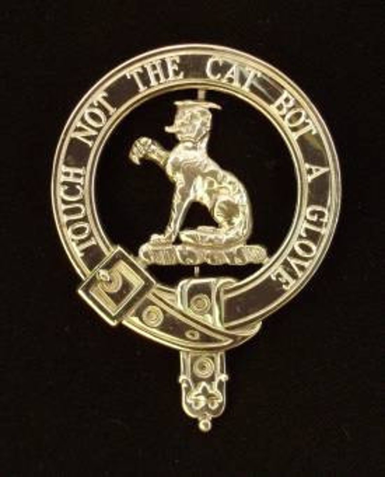 Macpherson Scottish Clan Crest Badge in Solid Sterling Silver - Etsy UK