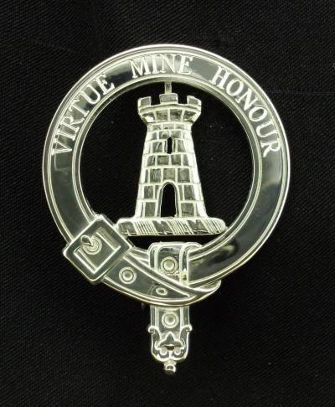 Maclean Scottish Clan Crest Badge in Solid Sterling Silver - Etsy