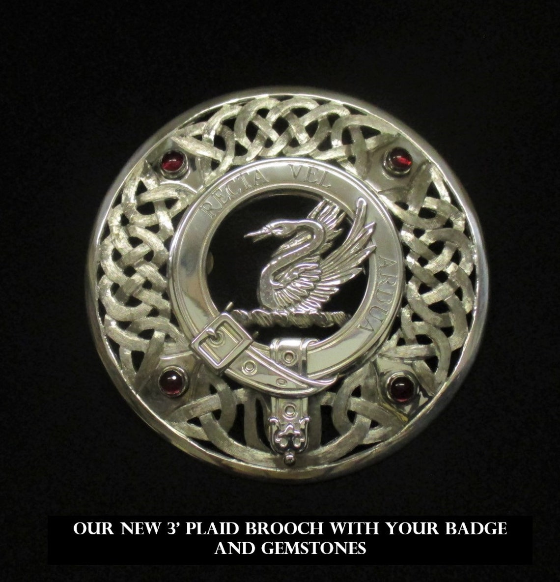 Hamilton Scottish Clan Crest Badge in Solid Sterling Silver or - Etsy
